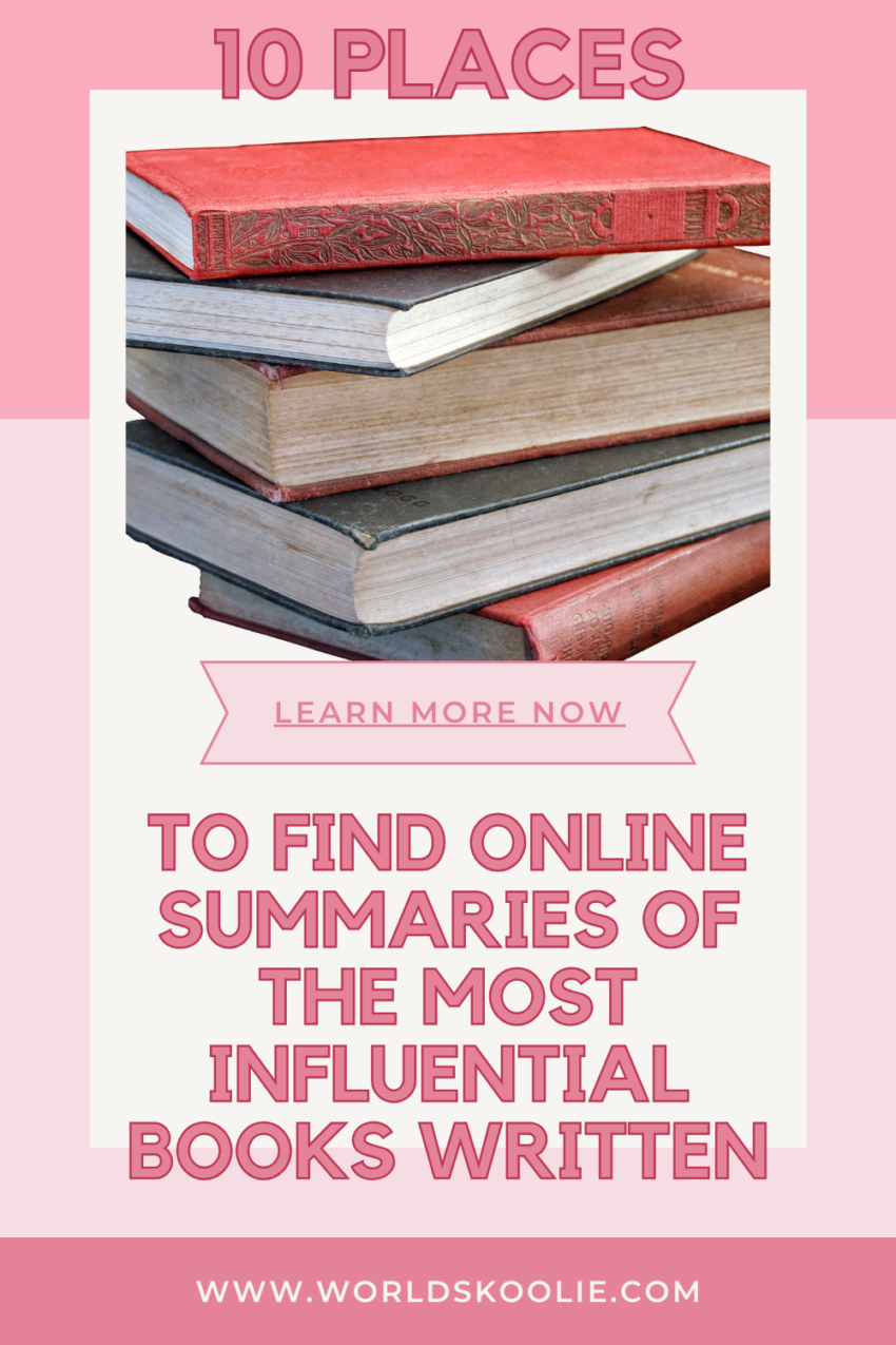 10 Places to Find Online Summaries of the Most Influential Books Written